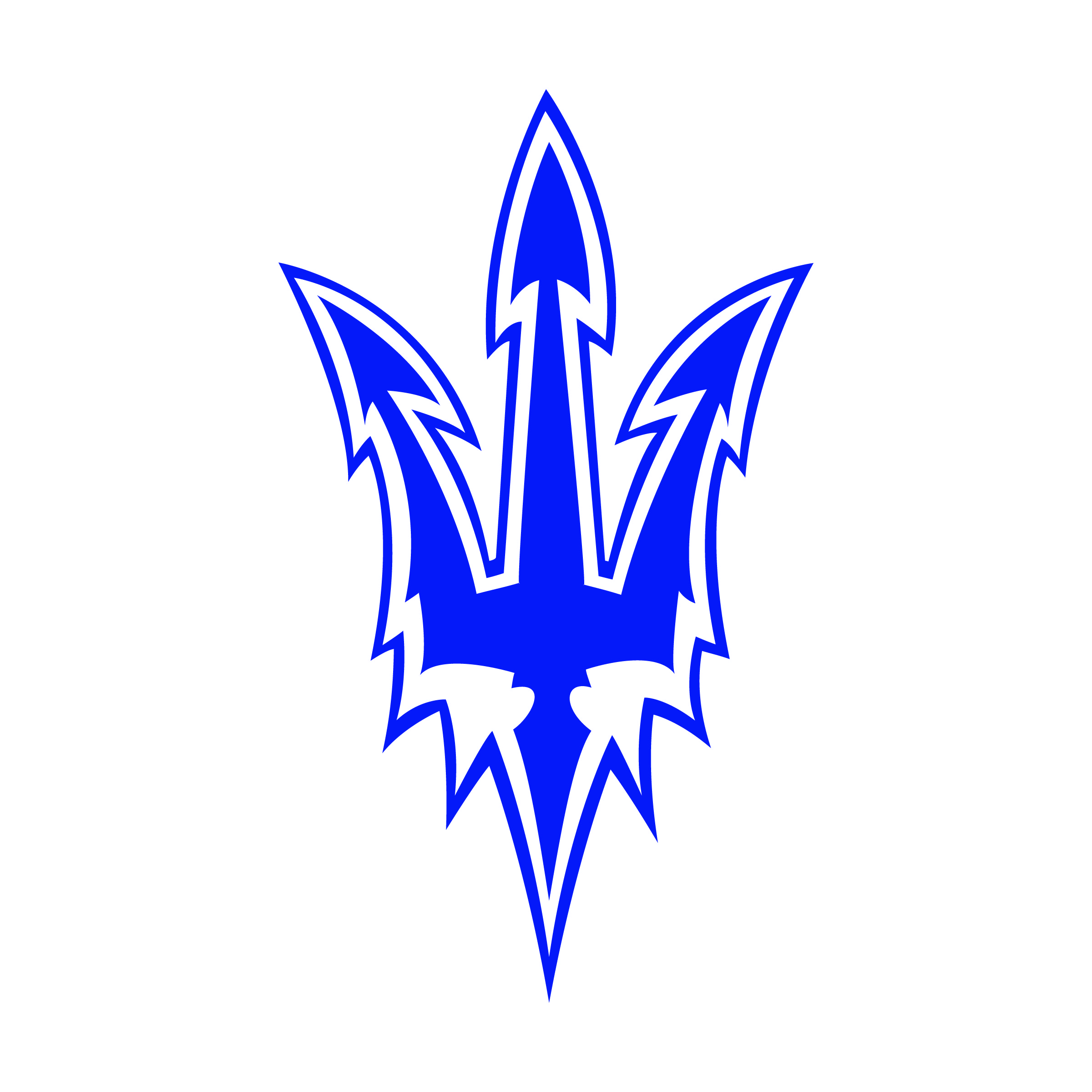 Blue Pitchfork Logo